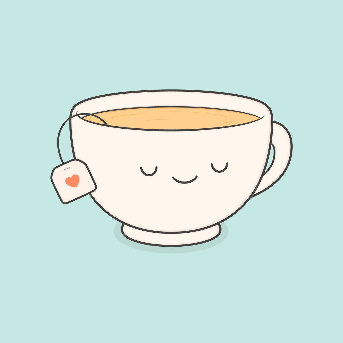 Teacup - Art Print by Kim Vervuurt | GIANT ART