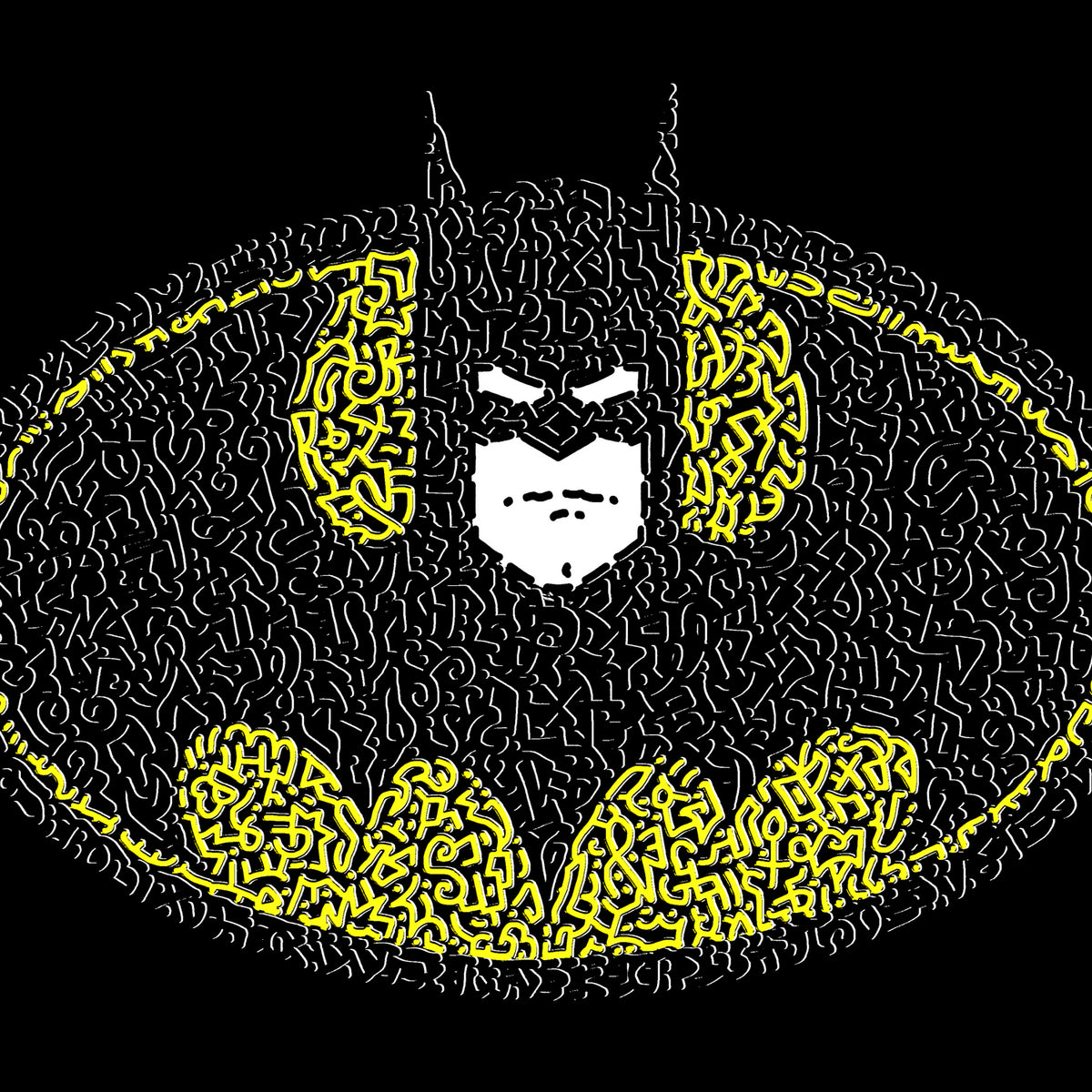 Batman Logo - Art Print by Caroline BESSIERES | GIANT ART