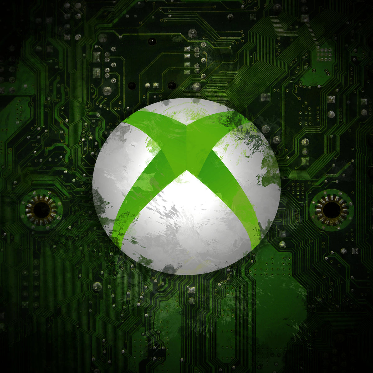 Xbox dark splatter - Art Print by Jurijs Permanickis | GIANT ART
