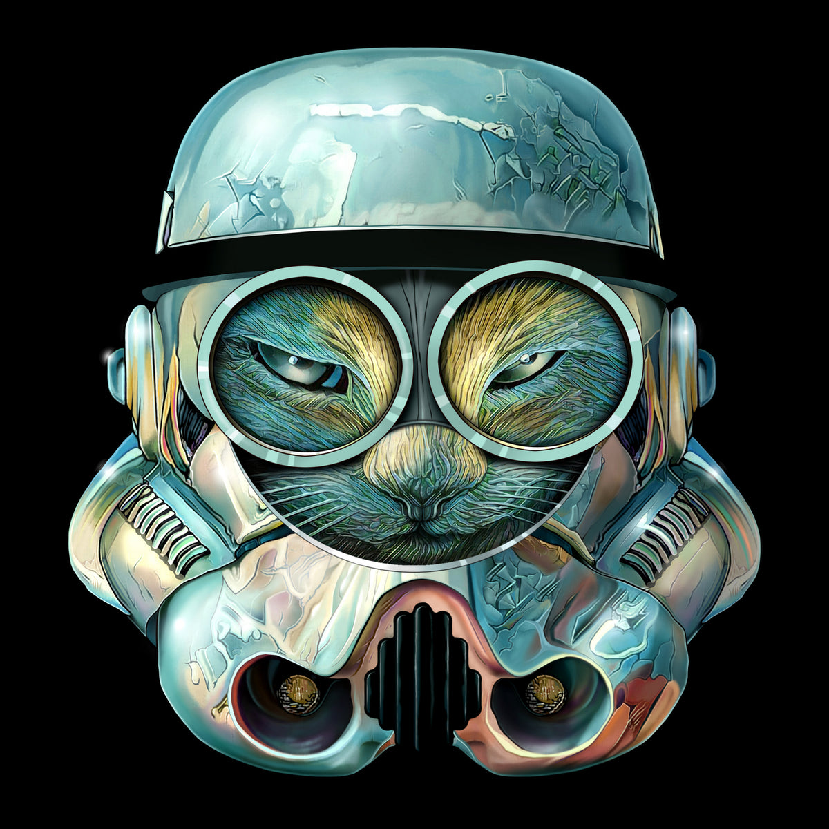 CAT TROOPER - Art Print by JUMALI KATANI | GIANT ART