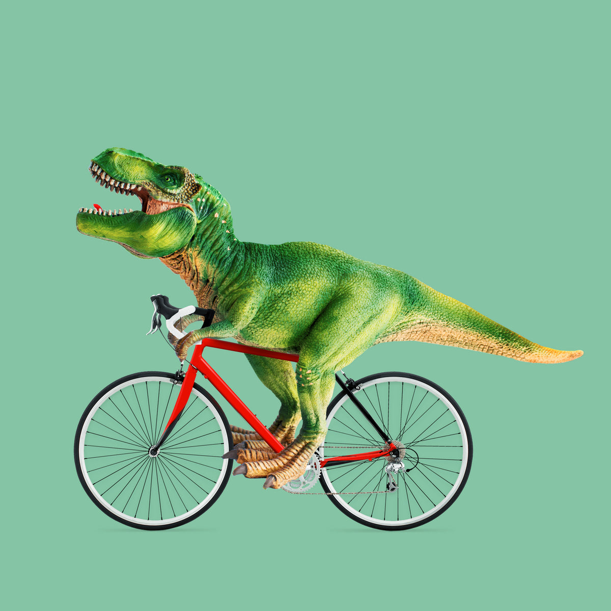 T-REX BIKE - Art Print by Jonas Loose | GIANT ART