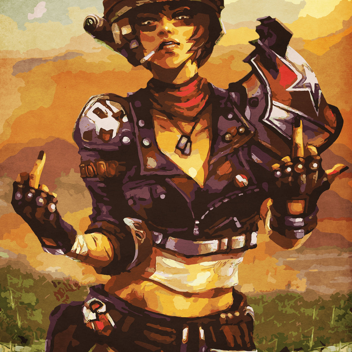 borderlands moze - Art Print by Durro Art | GIANT ART