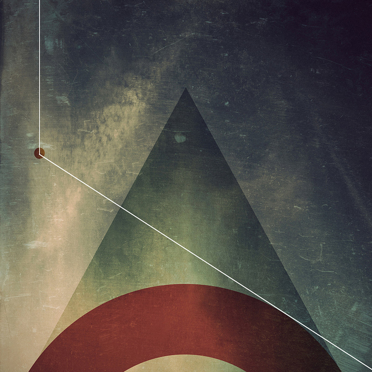 triangle half circle - Art Print by Danny Jardim | GIANT ART