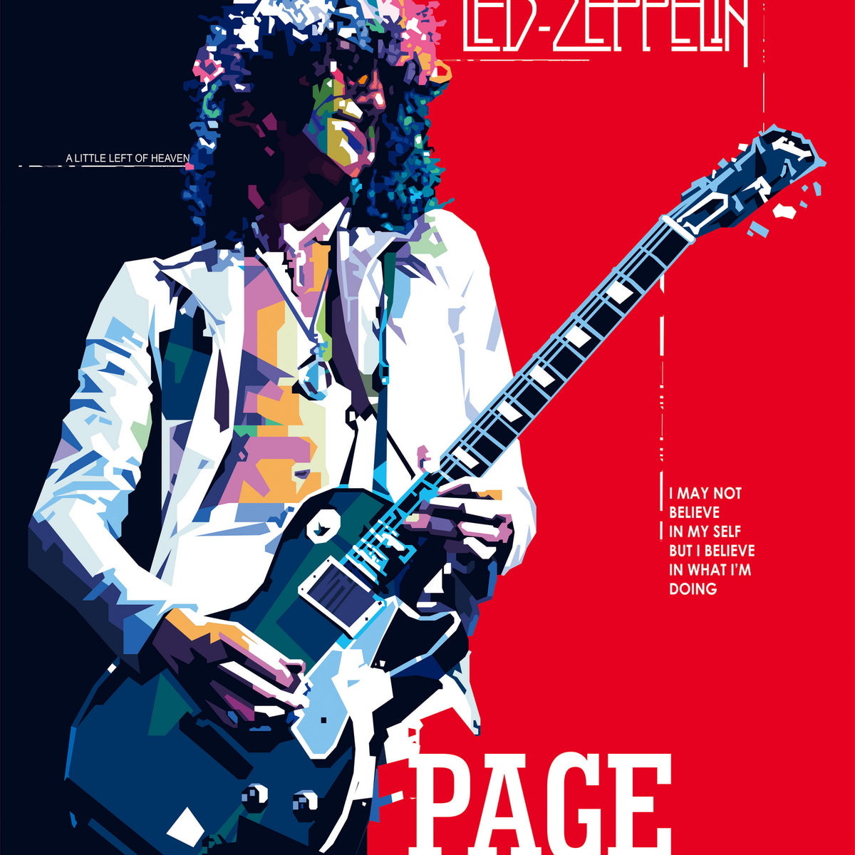 jimmy page - Art Print by Deni Rahayu | GIANT ART