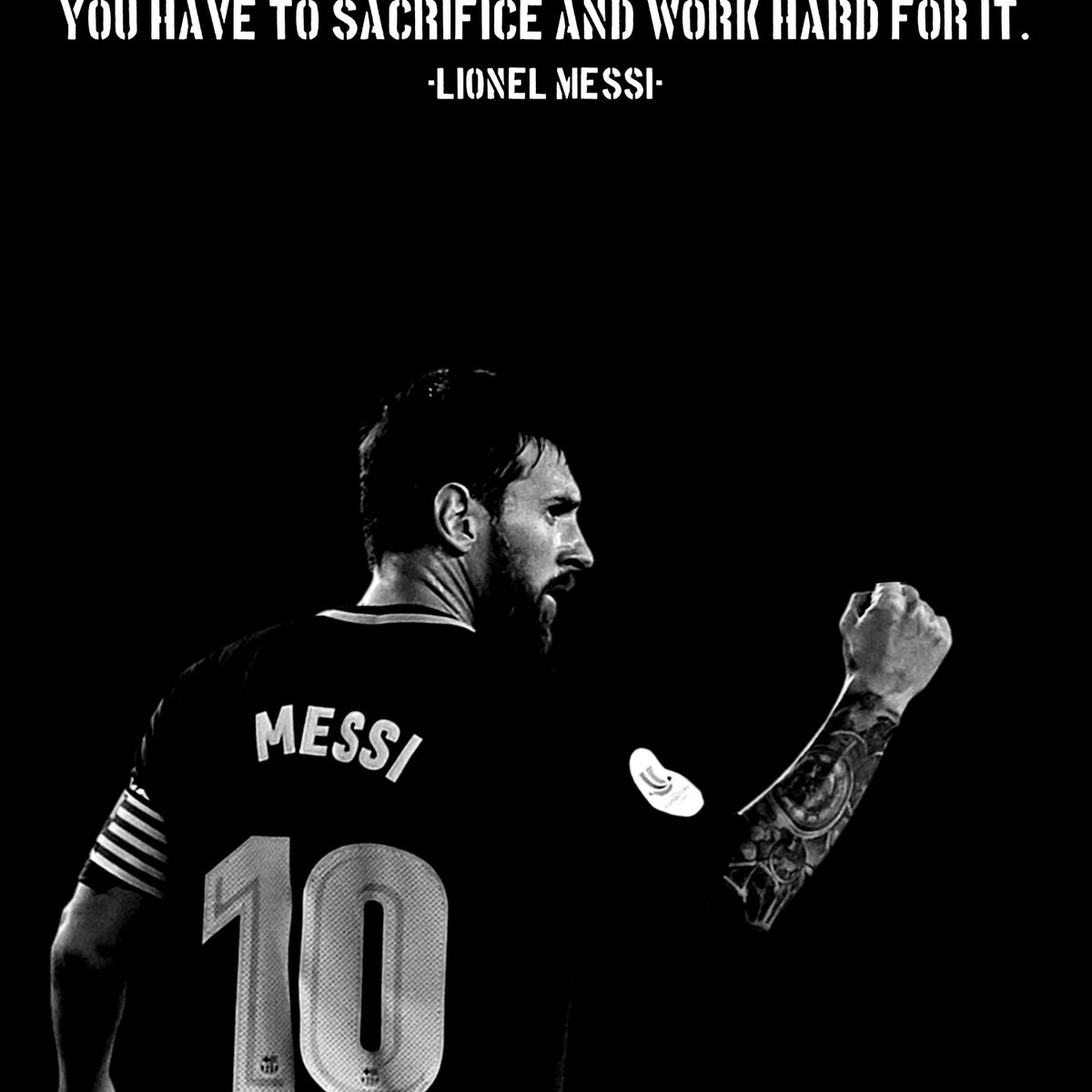 Messi Motivation - Art Print by Ayyen Khusna | GIANT ART