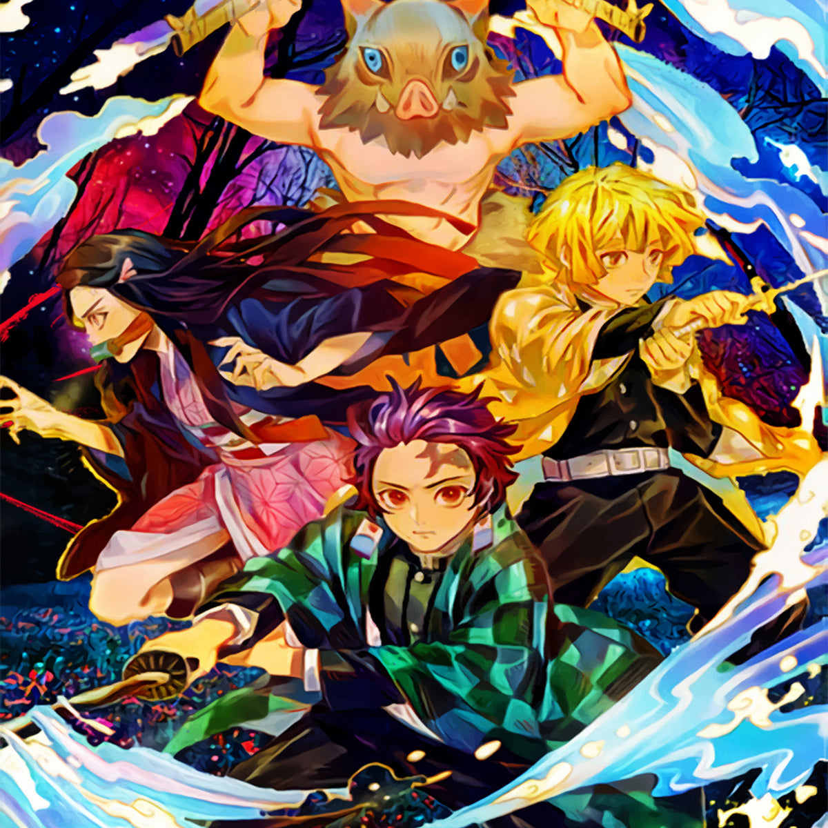 Demon Slayer Team - Art Print by Christian Velazquez | GIANT ART