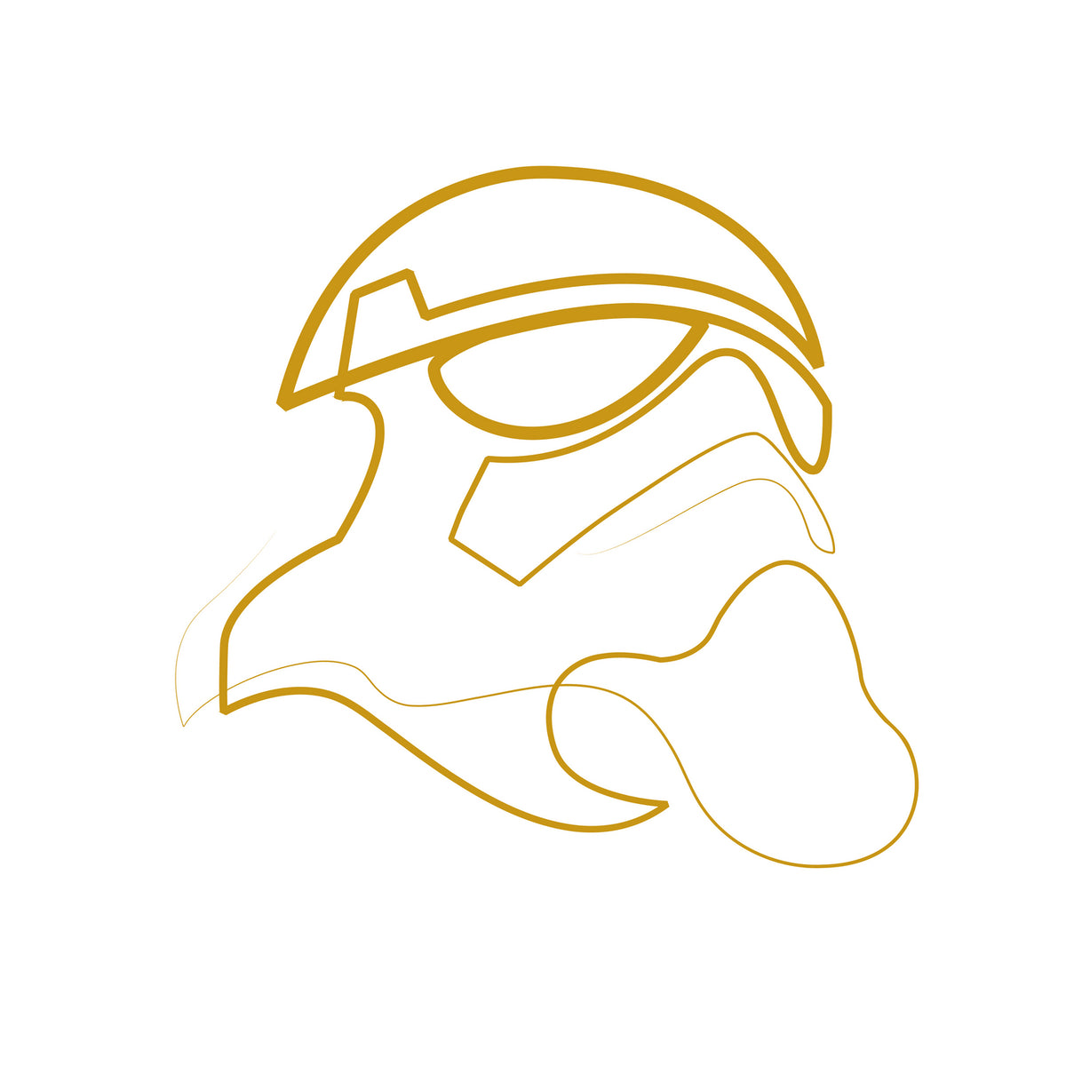 Gold trooper 1-01 - Art Print by Christophe Louis | GIANT ART