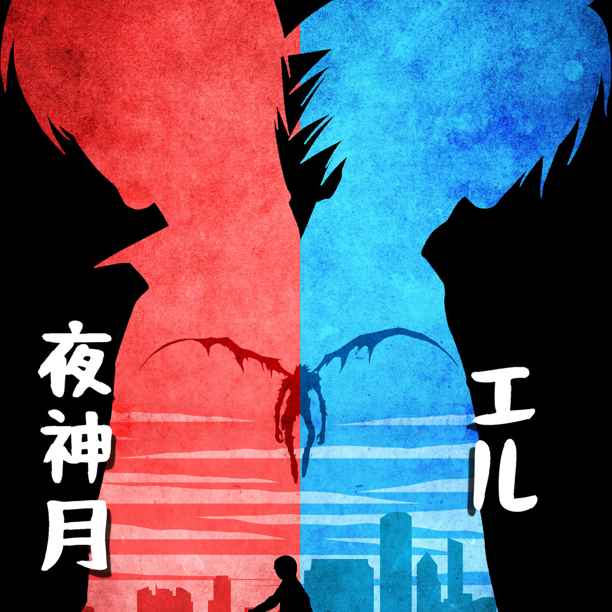 Minimalist Silhouette Death Note - Art Print by saufa haqqi | GIANT ART