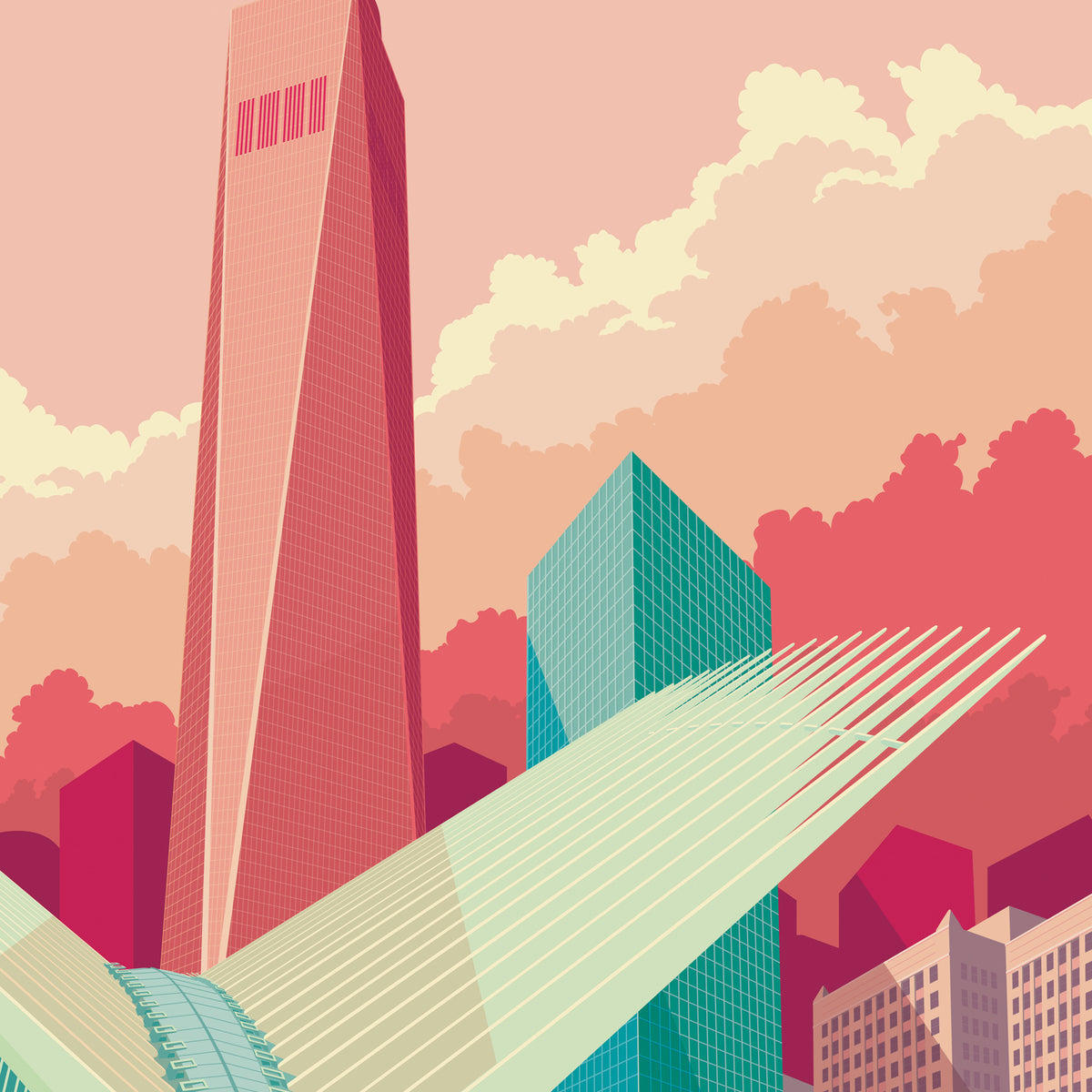 WTC NYC - Art Print by Remko Heemskerk | GIANT ART