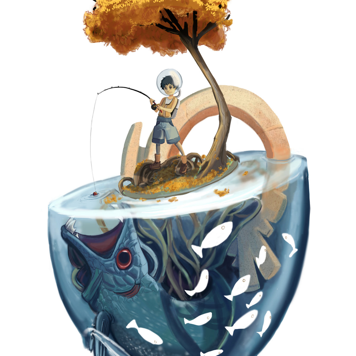 Catching Gravity Art Print By Gema Moratilla Giant Art