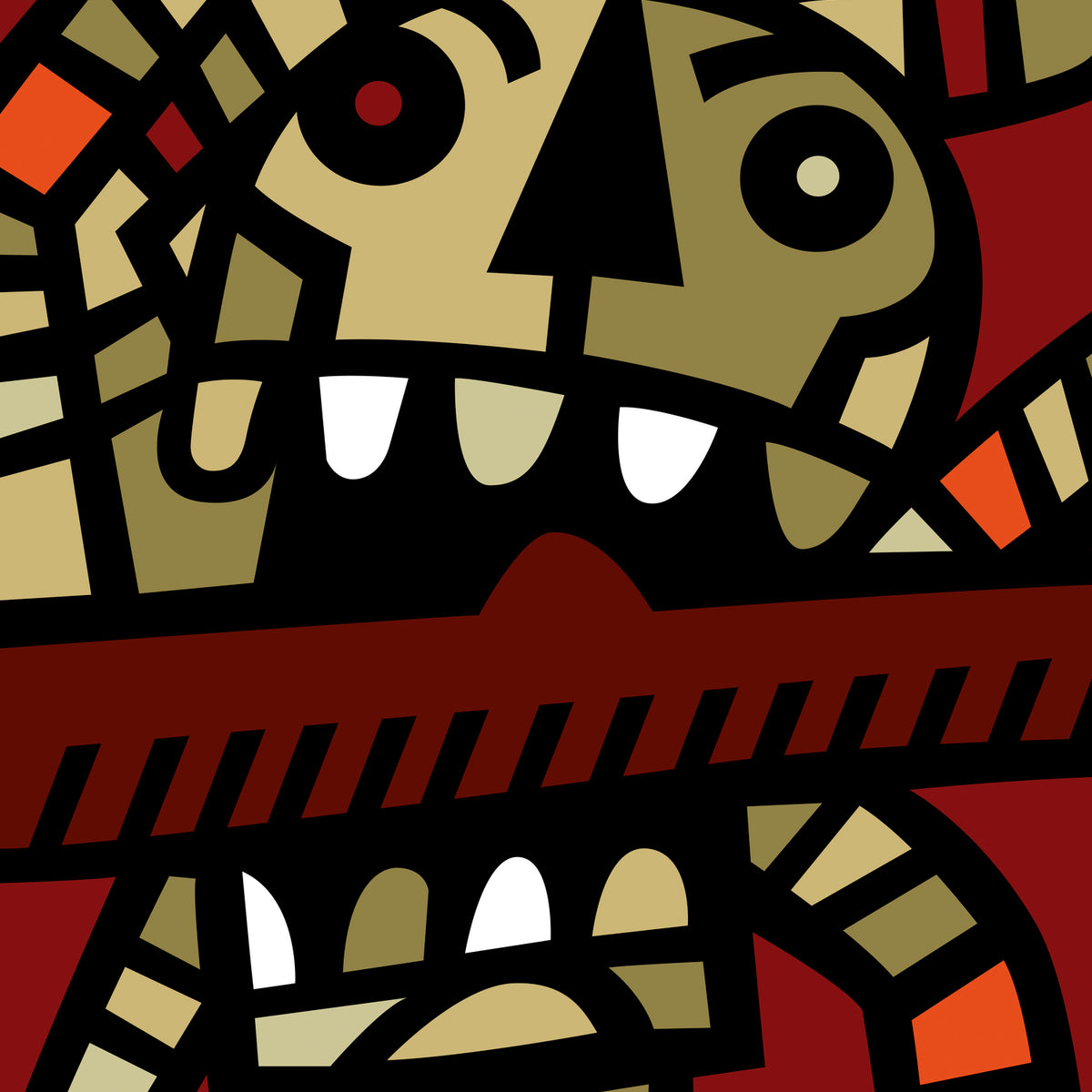 Calaca muerde - Art Print by Carlos Joaquin Ramirez Fernandez | GIANT ART