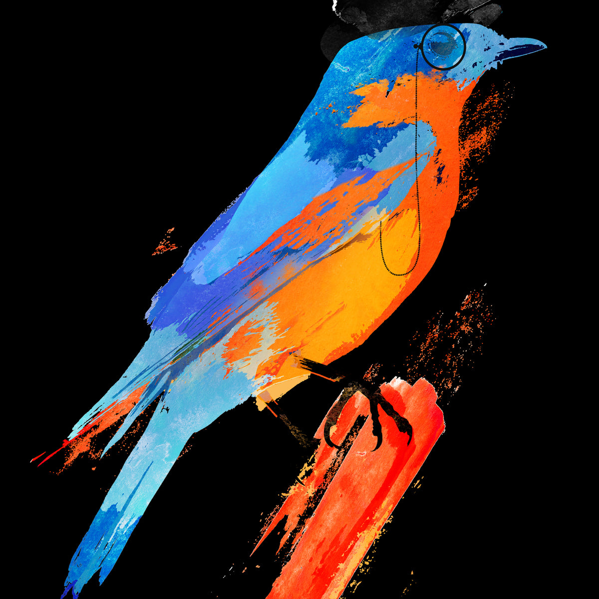 Lord Birdy - Art Print by Robert Farkas | GIANT ART