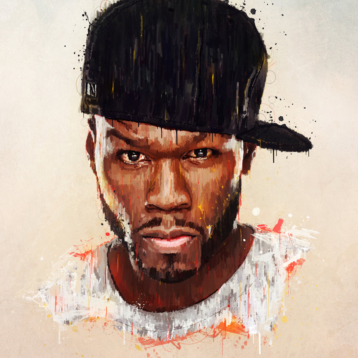 50 Cent - Art Print by Brandon Spahn | GIANT ART