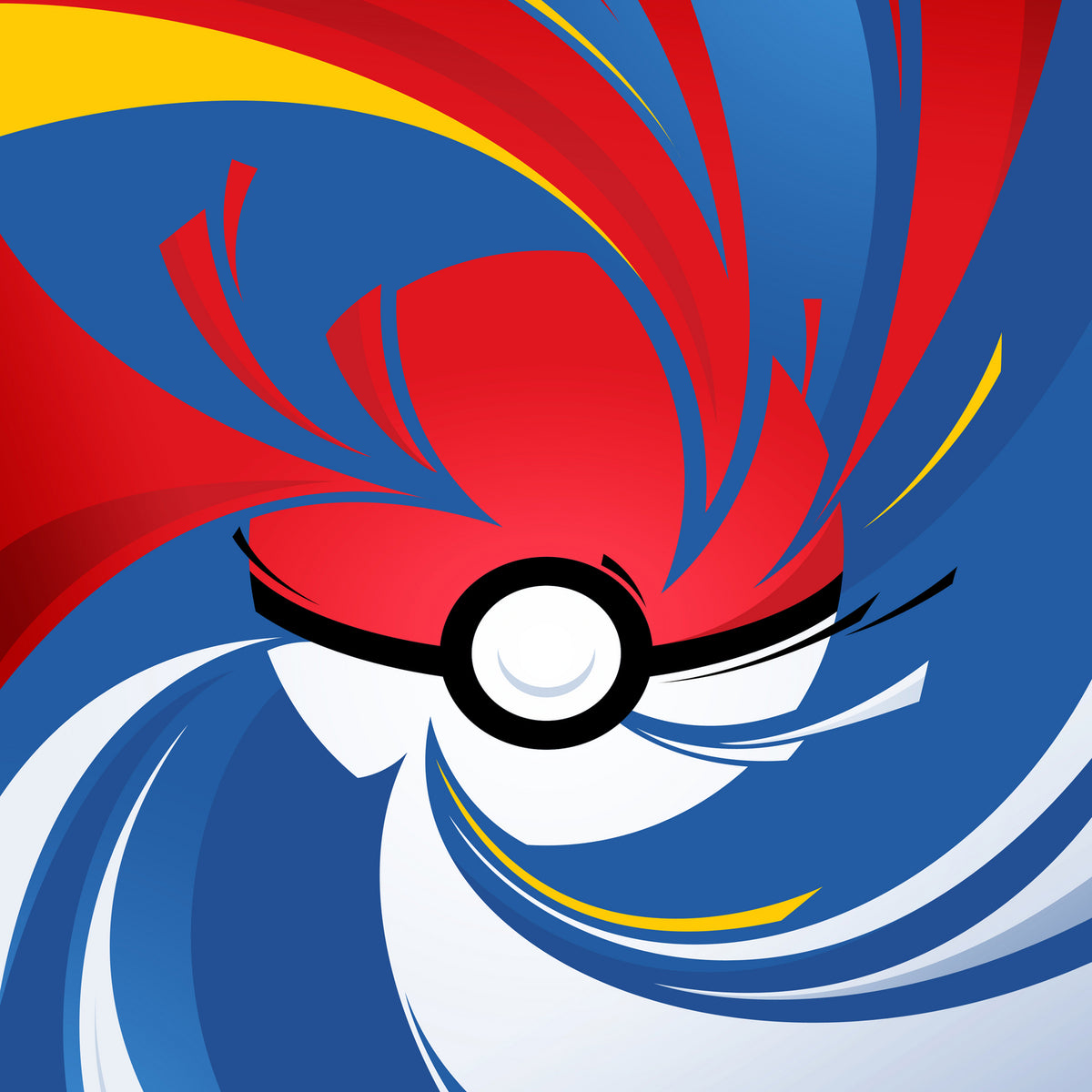 Pokemon Ball - Art Print by Nikita Abakumov | GIANT ART