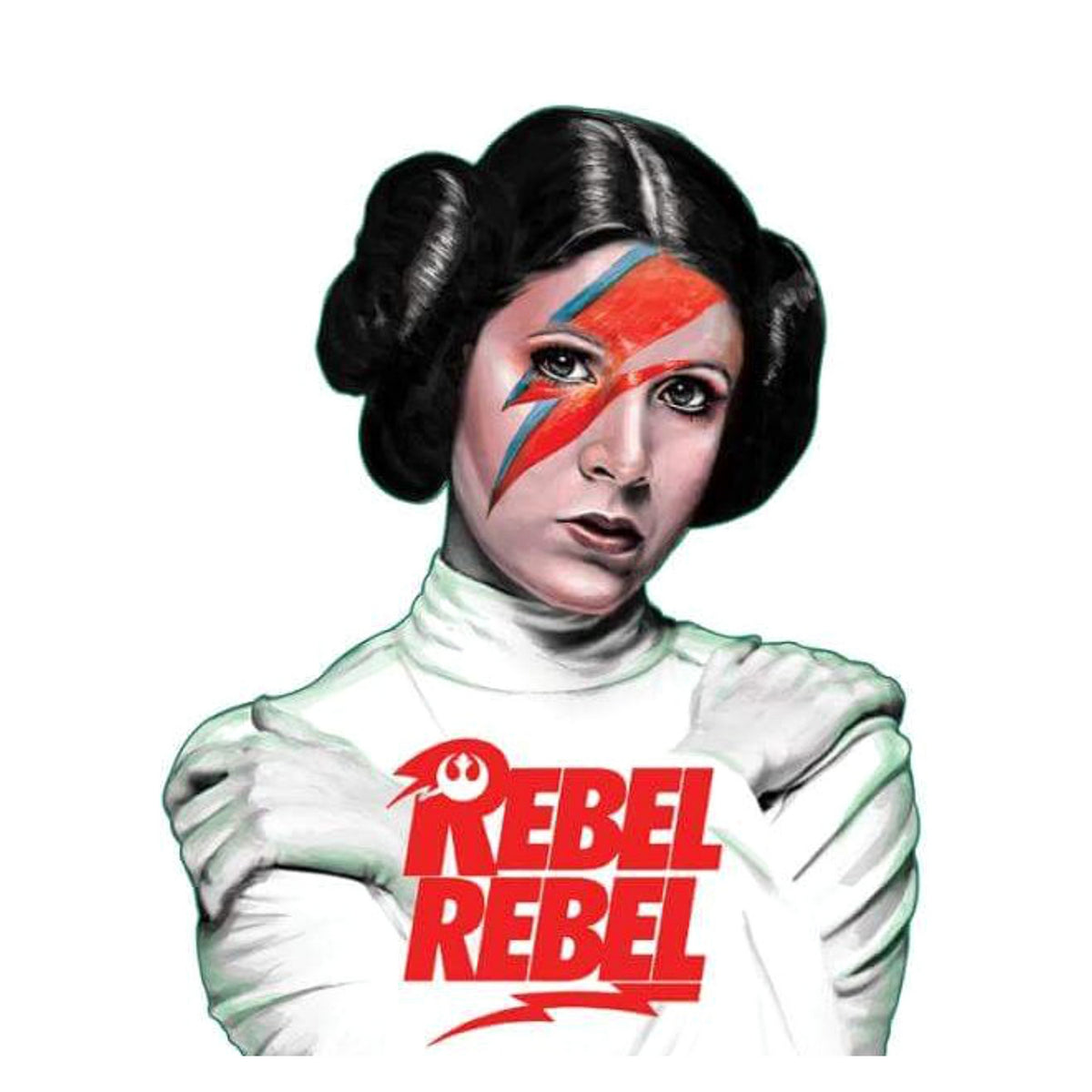 LEIA REBEL REBEL - Art Print by Mike Tyau | GIANT ART