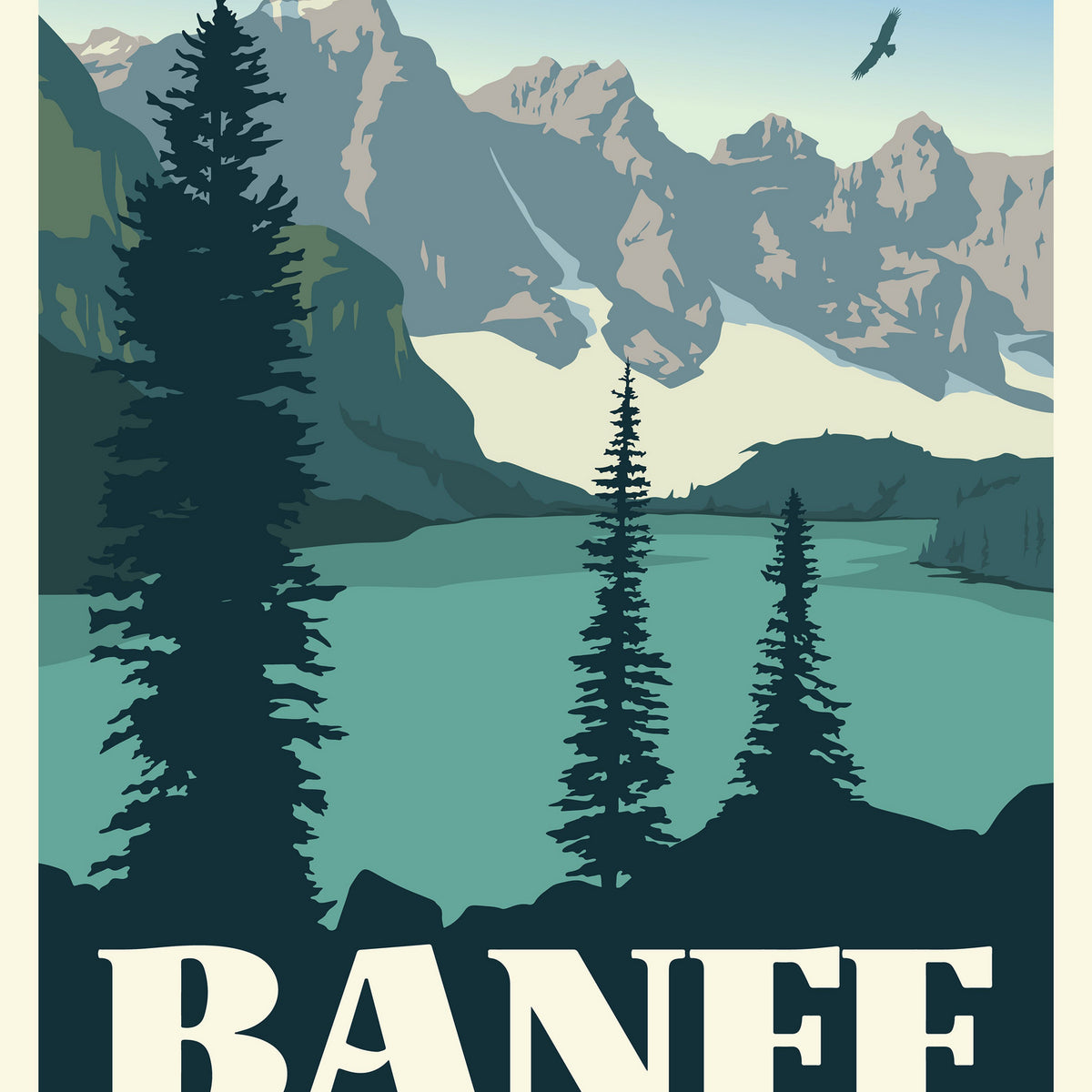 Banff National Park - Art Print by Retrodome | GIANT ART