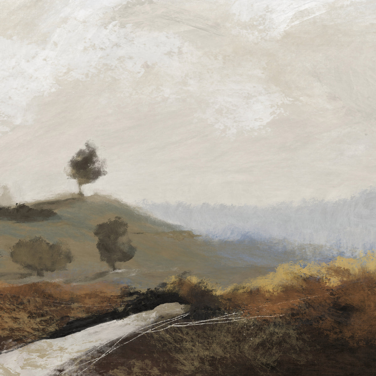 La Collina - Art Print by Dan | GIANT ART