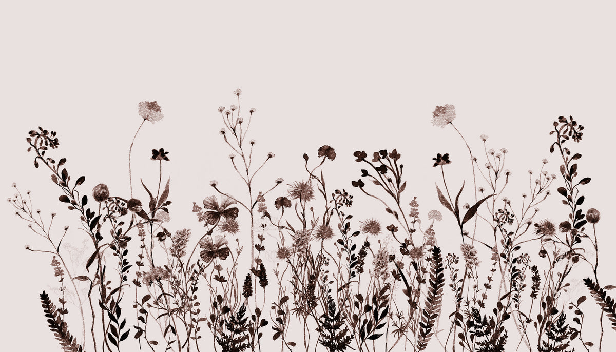 Wildflower Meadow Brown Summer Creme - Art Print by Monika Strigel ...