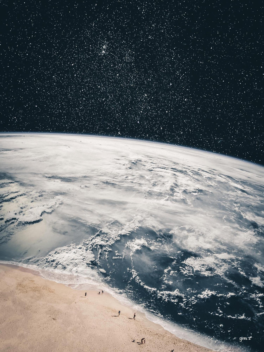 Walk on the beach by GEN Z - Art Print by GEN Z | GIANT ART