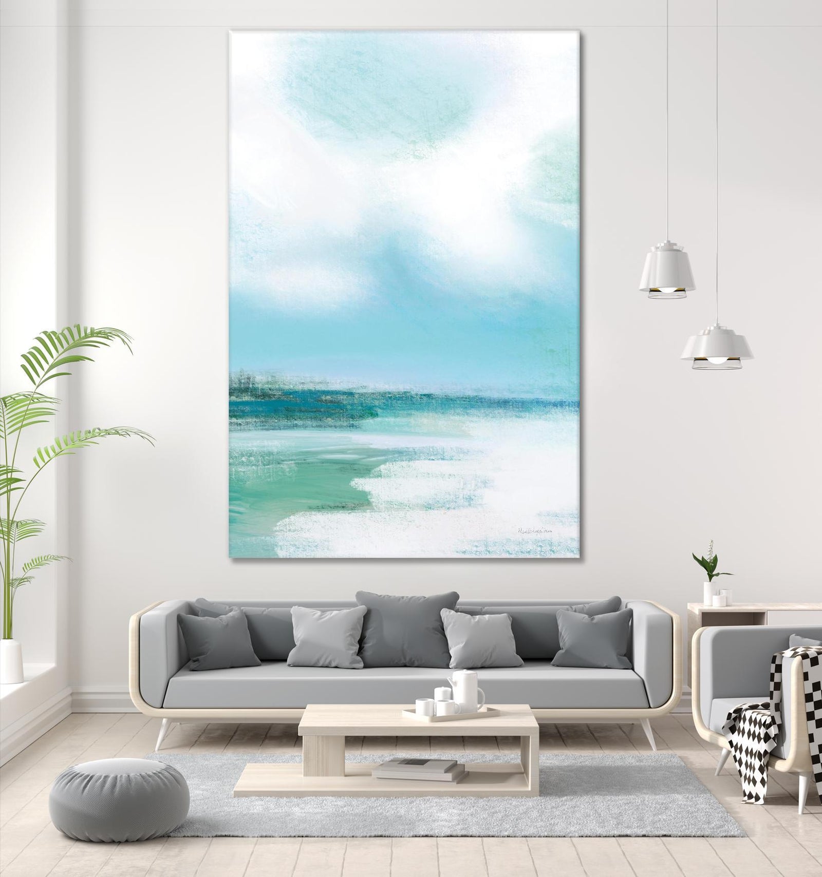 Morning Swim - Art Print by Mercedes Lopez Charo | GIANT ART