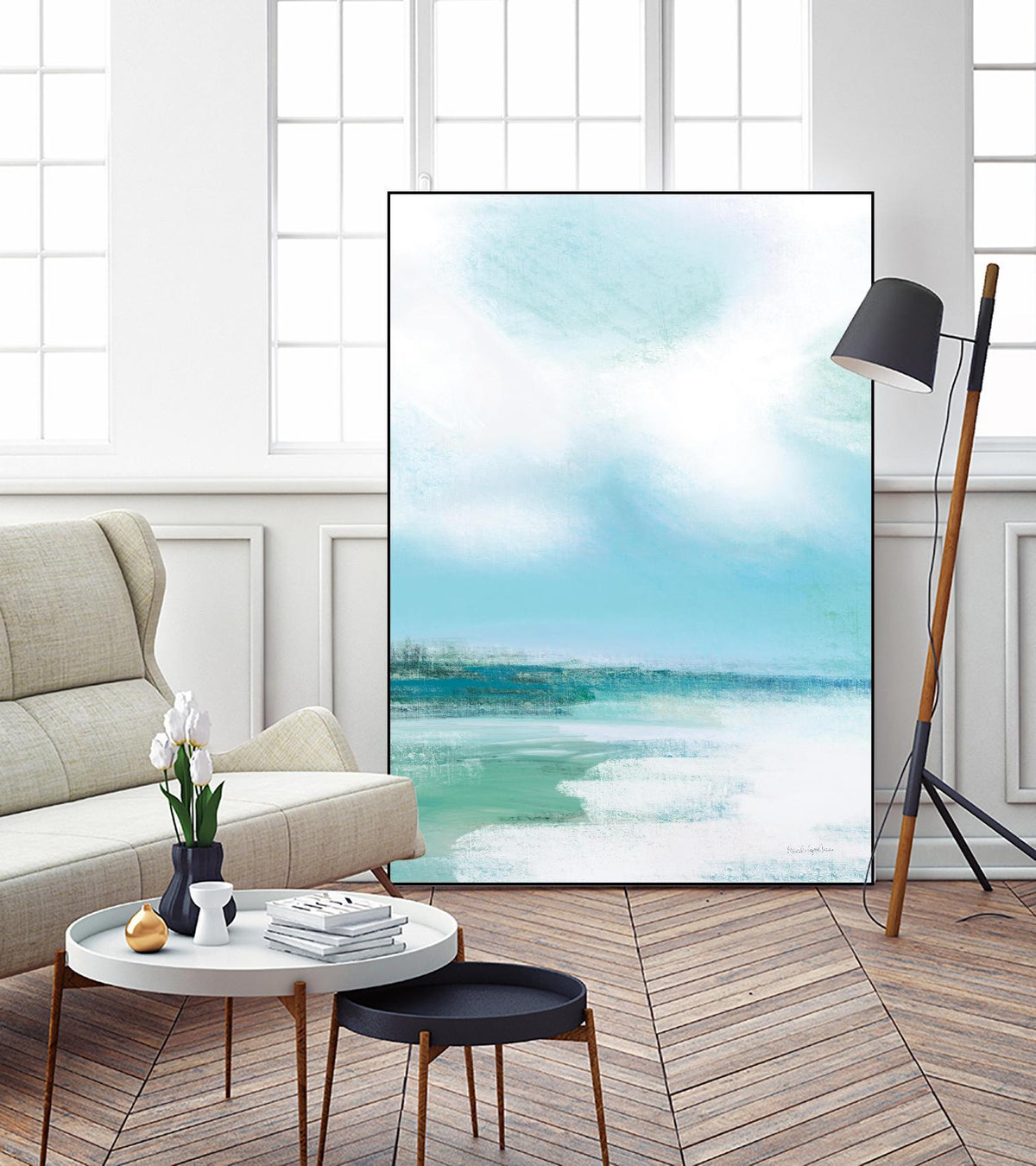 Morning Swim - Art Print by Mercedes Lopez Charo | GIANT ART
