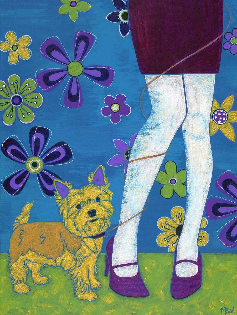 The Yorkie Fandango - Art Print by Angela Bond | GIANT ART
