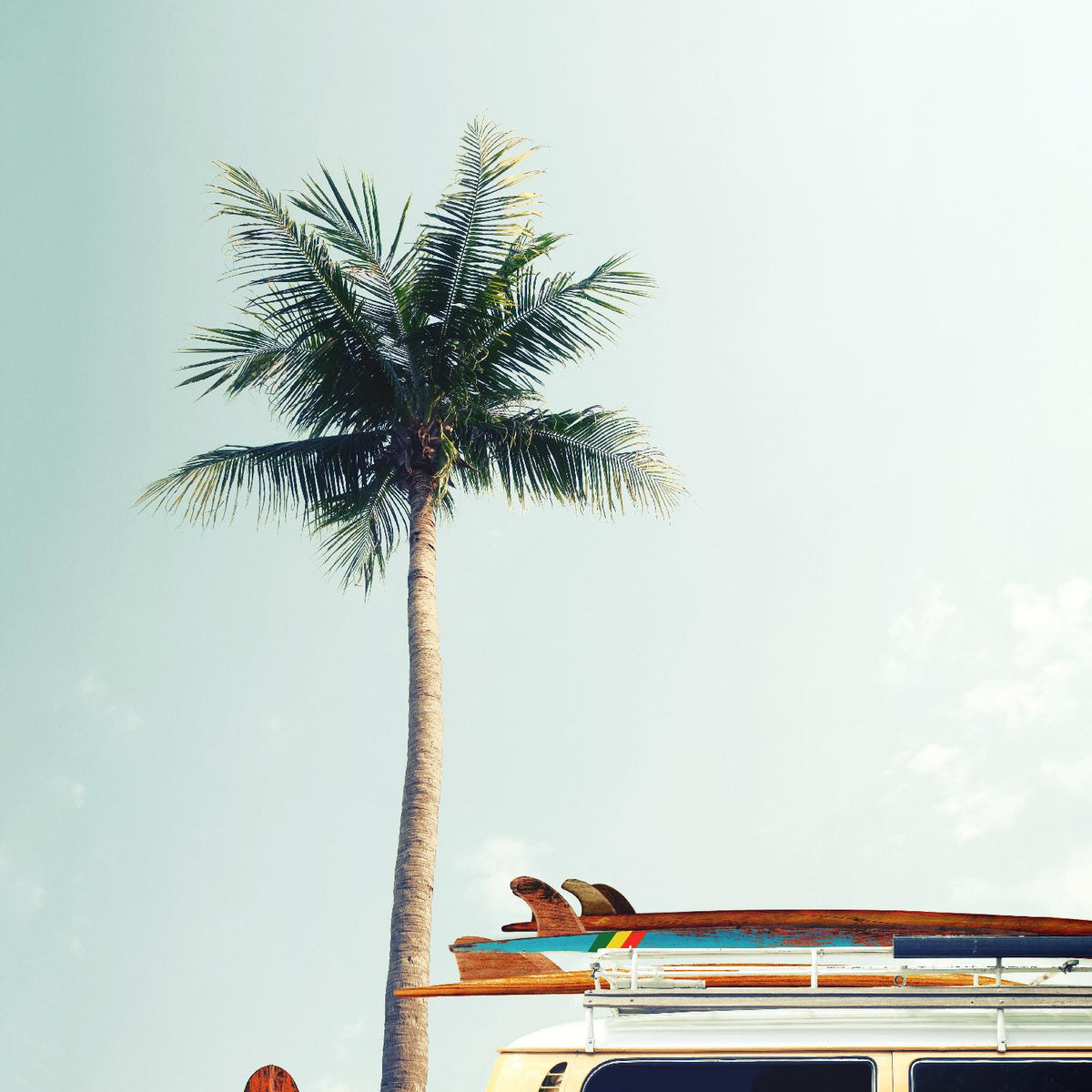 Surf Bus Yellow - Art Print by Design Fabrikken | GIANT ART