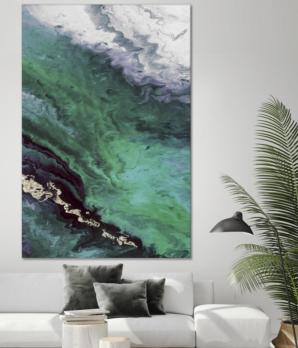 Green Shore Line From Above - Art Print by Eva Watts | GIANT ART