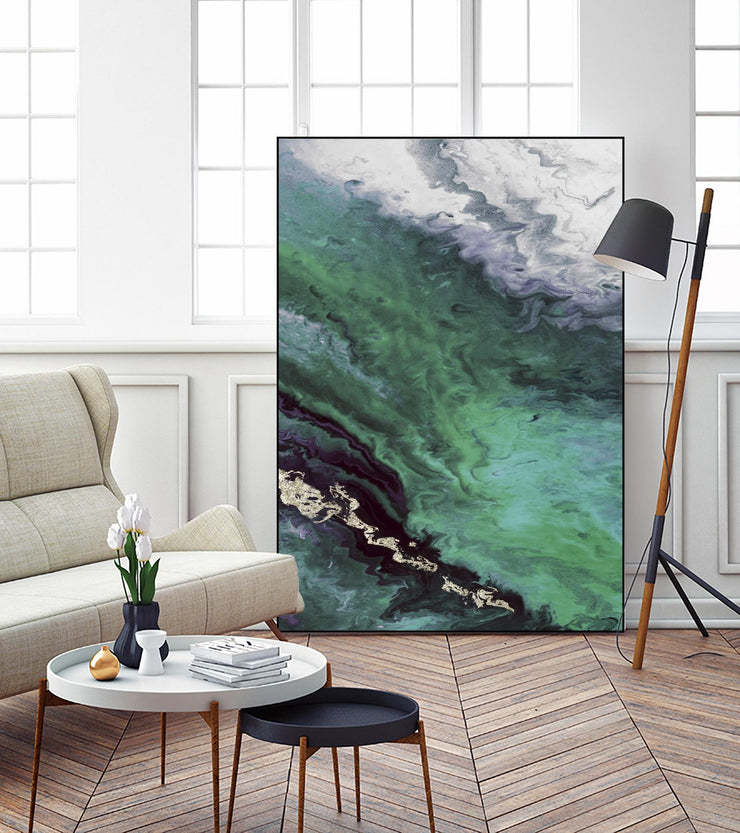 Green Shore Line From Above - Art Print by Eva Watts | GIANT ART