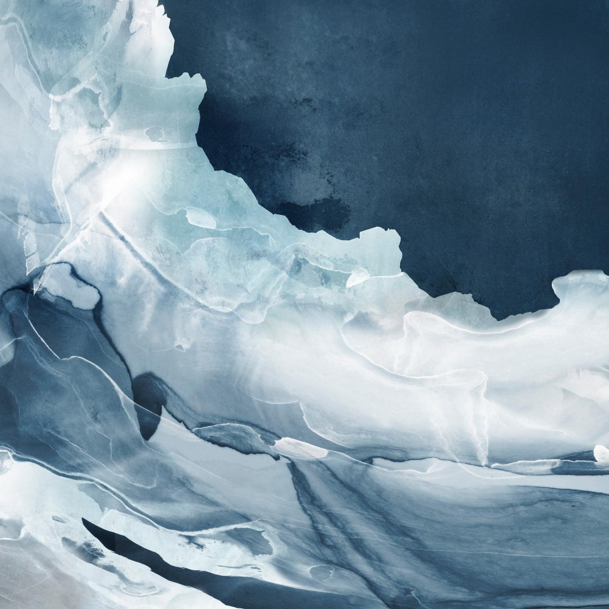 Wave of Blue Ice - Art Print by PI Studio | GIANT ART